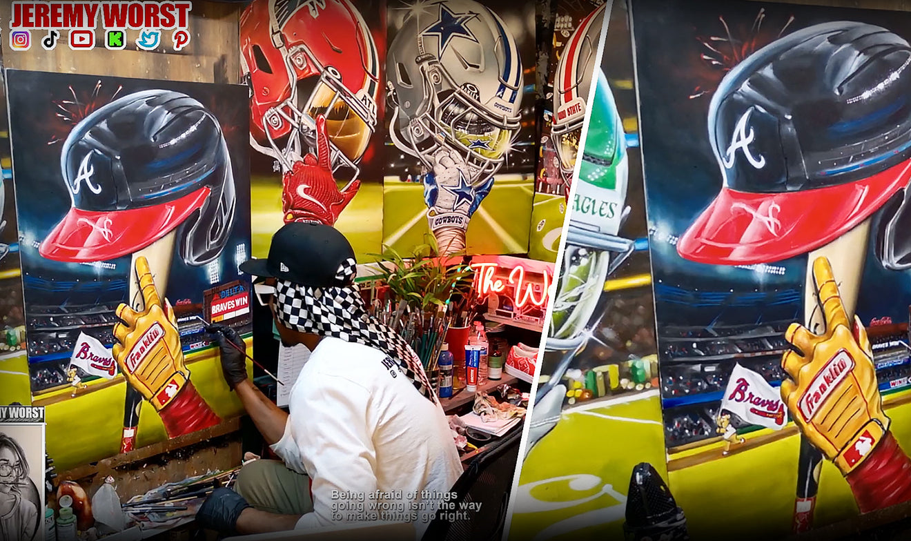 Jeremy Worst Acrylic Artist Pinup NSFW Original Paintings Cosplay Art ...